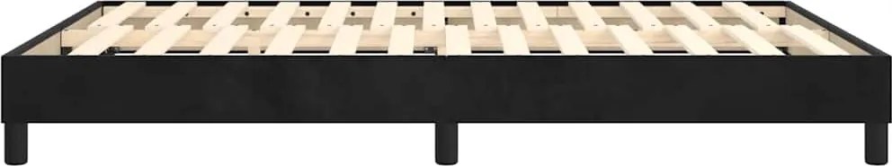 Rám postele s boxspringem černý 140 x 190 cm samet 3120768