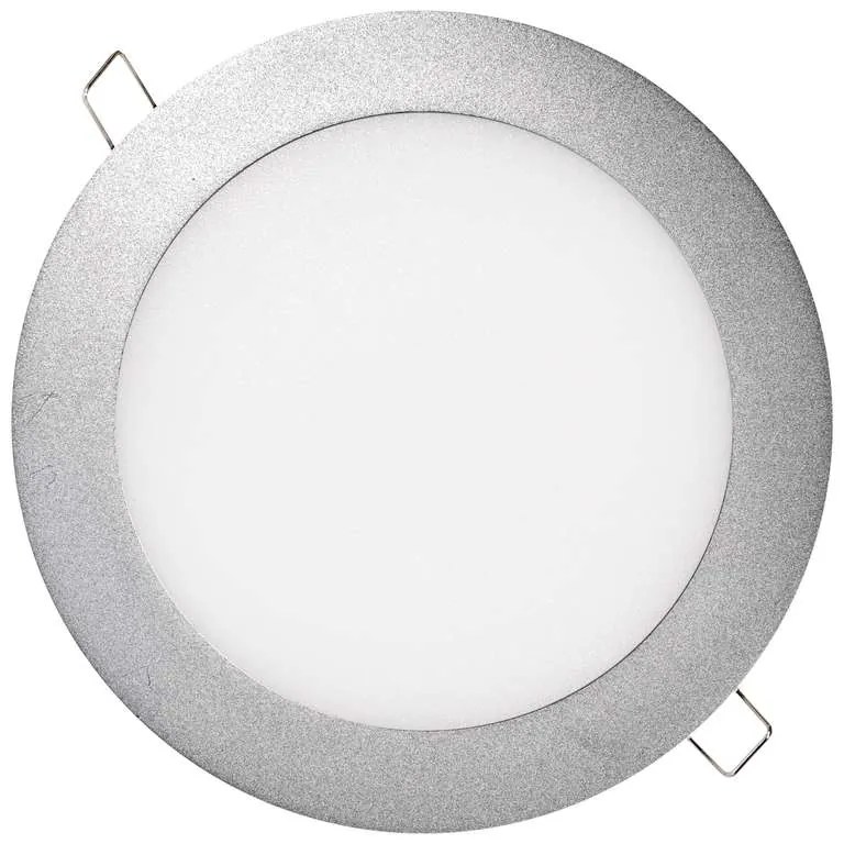 Zapuštěné světlo EMOS LED panel 175mm, kruhový vestavný stříbrný, 12W neutr. bílá 1540121270