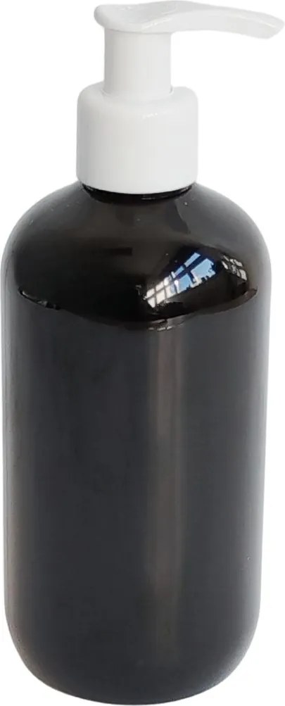 Dávkovač na mýdlo 300 ml černý s bílou pumpičkou BELA