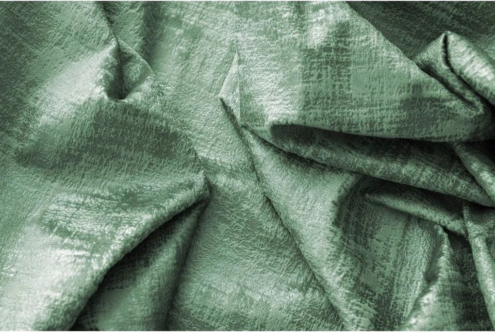 Zatemňovací závěs LOOM VELVET 140x250 cm, zelený Zavěšení: Řasící páska