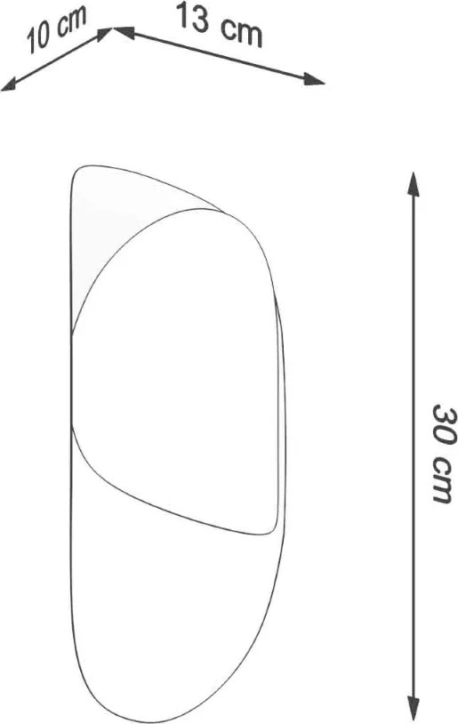 Sollux Lighting Nástěnné svítidlo TEAR černé