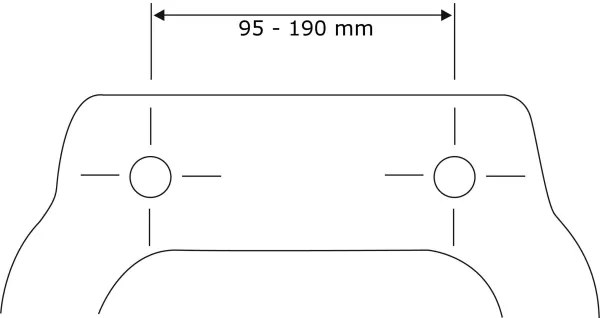 WENKO 23443100 - WC sedátko KOS 44x37 cm černá