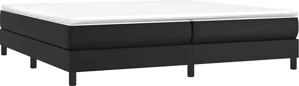 Rám postele s boxspringem černá 200 x 200 cm umělá kůže 3120718