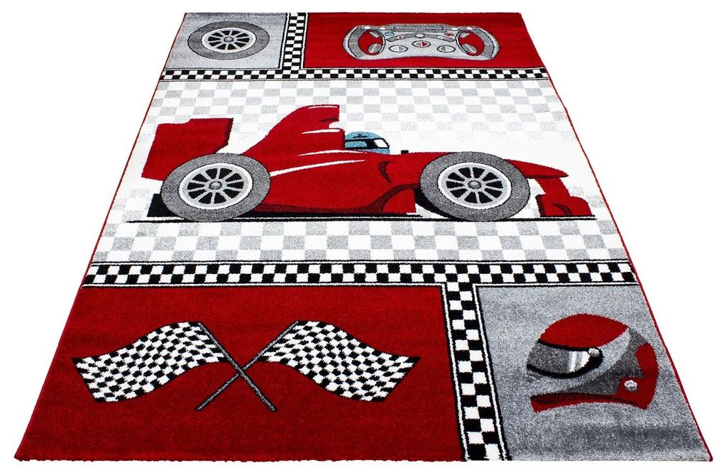 Ayyildiz Dětský kusový koberec KIDS 0460, Červená Rozměr koberce: 120 x 170 cm