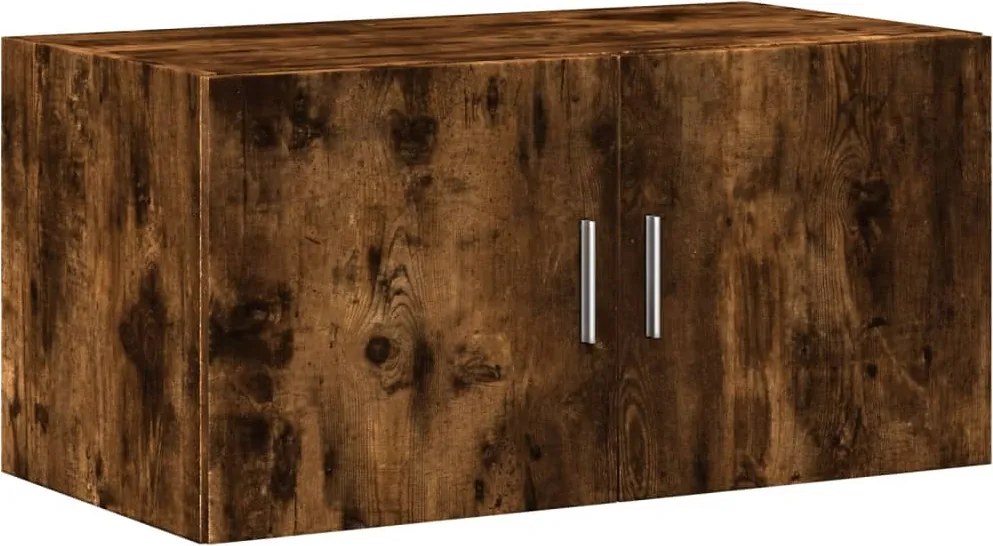 Úzká úložná kouřový dub 80x42,5x225 cm kompozitní dřevo 3281347