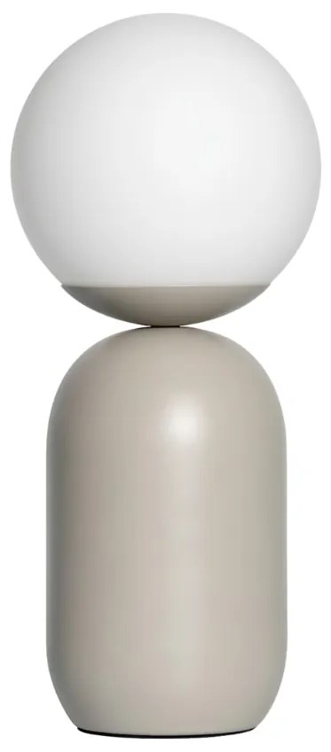 OnaDnes -20% Nordlux Opálově bílá skleněná stolní lampa Notti s béžovou podstavou