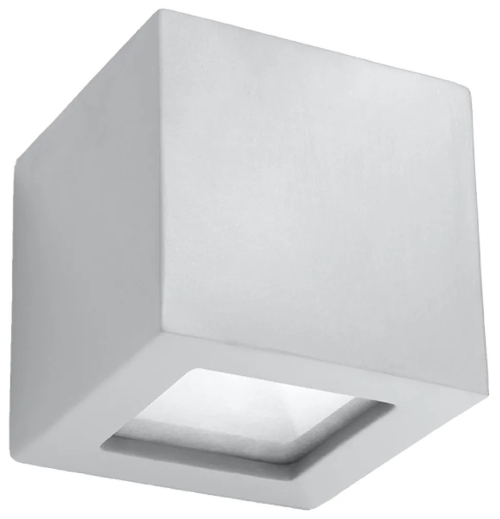 Sollux Lighting Nástěnné svítidlo keramické LEO šedé