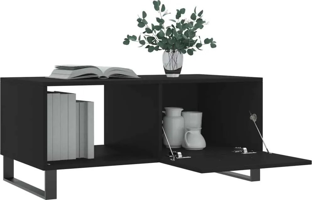 vidaXL Konferenční stolek 90 x 50 x 40 cm kompozitní dřevo [829237] Barva: Černá