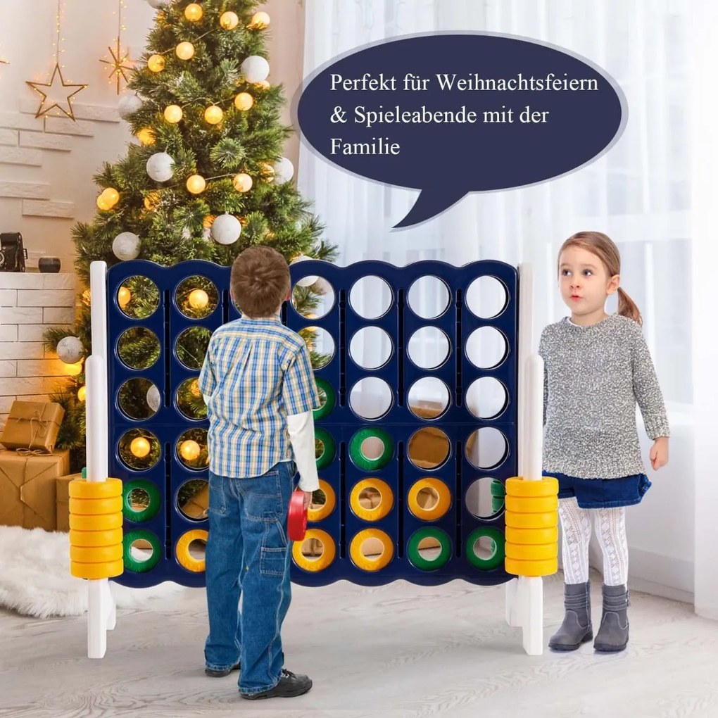 Costway 4 Win Giant Playset pro děti a dospělé šedá + tmavě – 120 × 42 × 104 cm