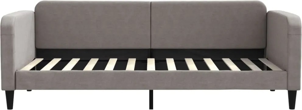 Válenda s přistýlkou taupe 90 x 200 cm textil 3196819