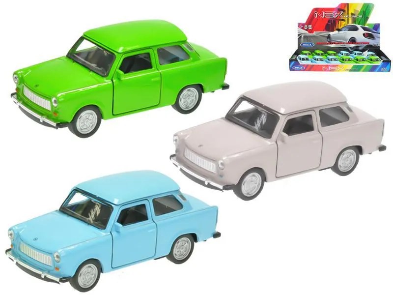 Auto Trabant 11cm kov na zpětné natažení Zelené