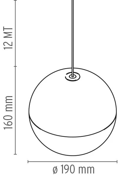 Flos String Light Sphere head, svítidlo s 12m dlouhým kabelem, 21W LED 2700K, dotykové ovládání + bluetooth, bílá, prům. 19cm