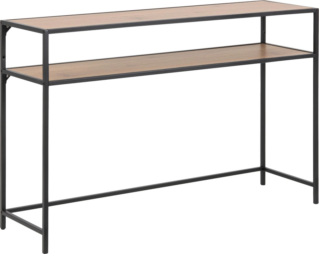 XXXLutz KONZOLOVÝ STOLEK, černá, divoký dub, kompozitní dřevo, 120/35/79 cm - Online Only konferenční stolky - 001749018678