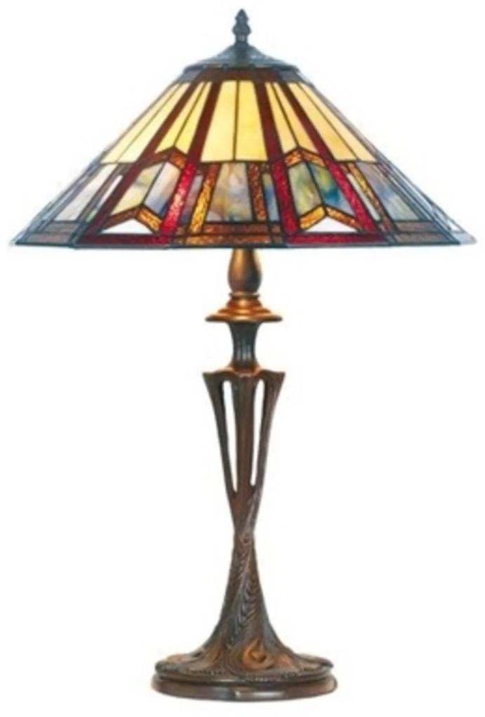 Stolní lampa Lillie v Tiffany stylu