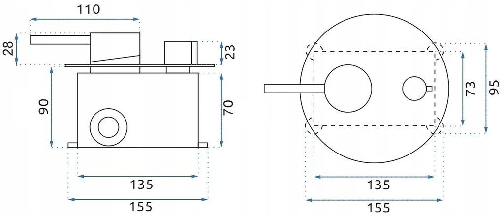 Rea Lungo - podomítkový vanový set se sprchou + box P6300 - komplet sada, černá, REA-P4112