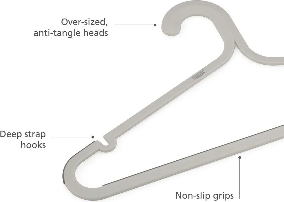 Plastová ramínka v sadě 5 ks Orderly – Joseph Joseph