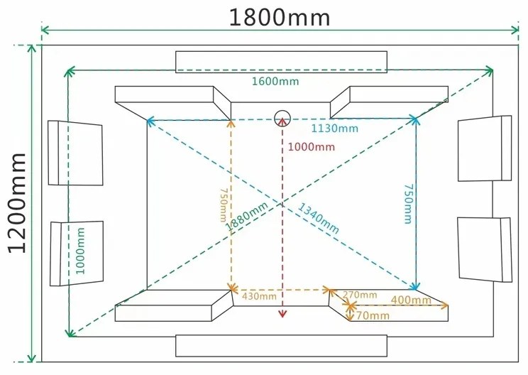 BPS-koupelny Hydromasážní vana HYD-KAR942W 180x120 Bílá s ohřevem vody