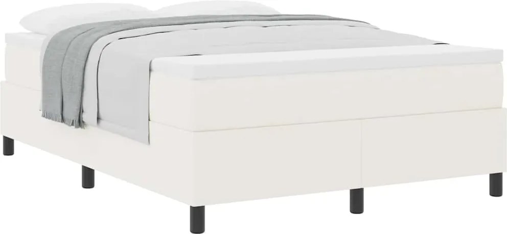 Postel s boxspringem Krémová a bílá 160 x 200 cm 3337474