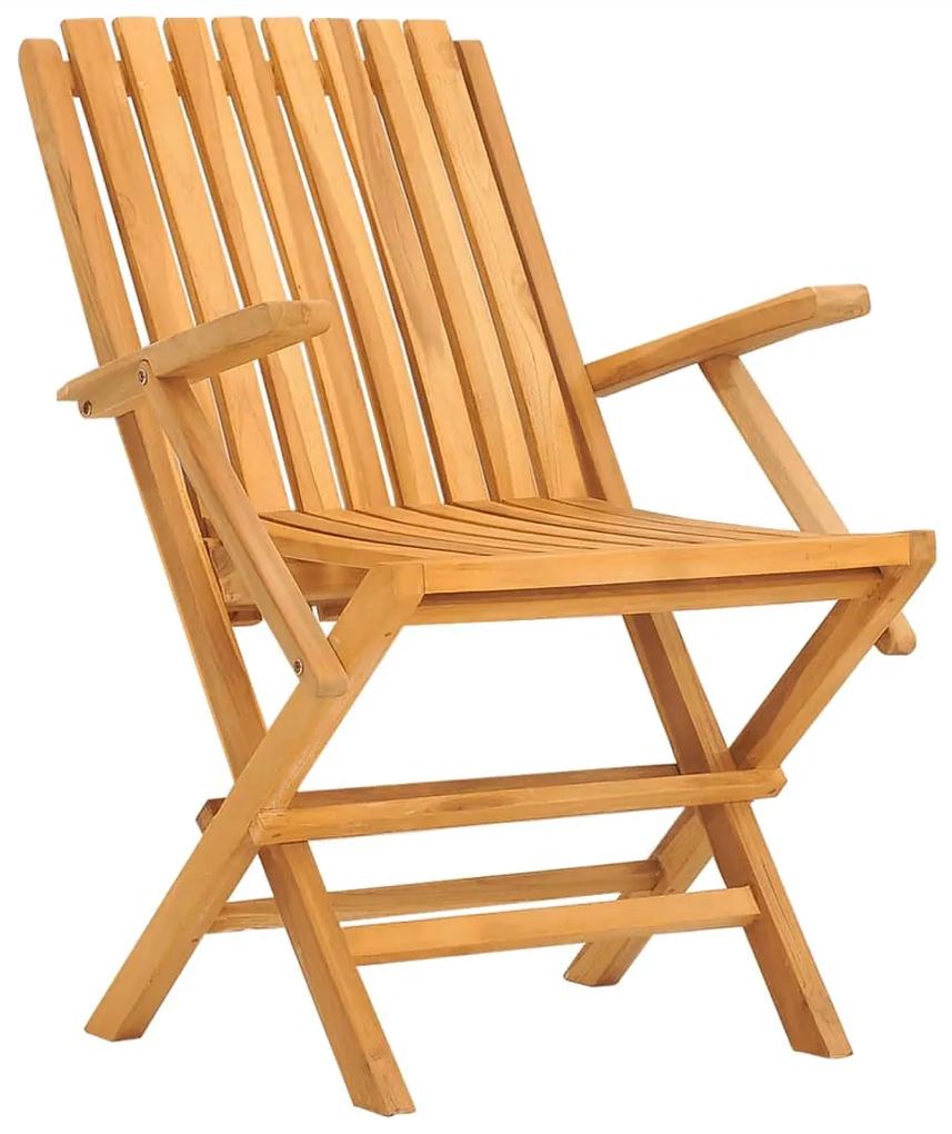 Skládací zahradní židle 6 ks 61x67x90 cm masivní teakové dřevo,  3155056