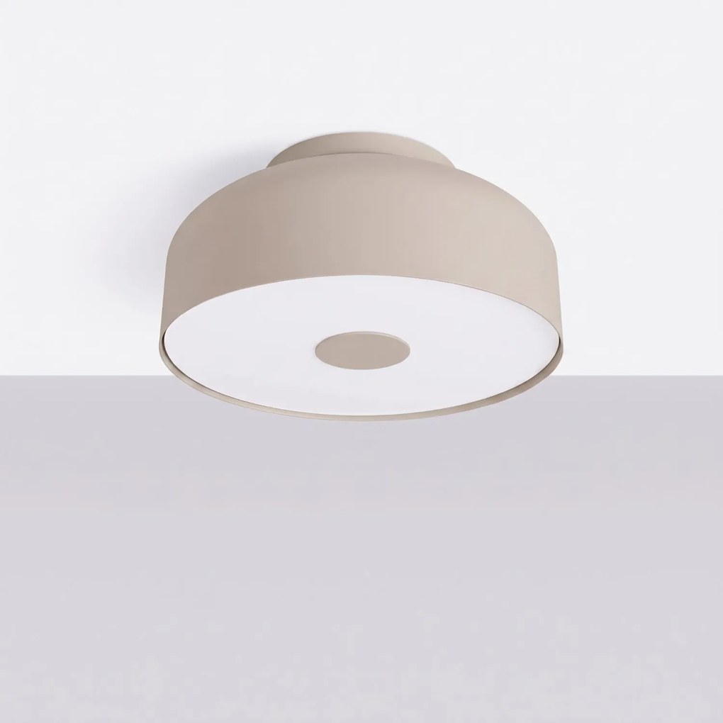 Sollux Lighting Stropní svítidlo OMIQ šedobéžové