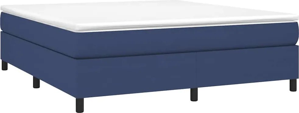 Rám postele s boxspringem modrý 160 x 200 cm textil 3120876