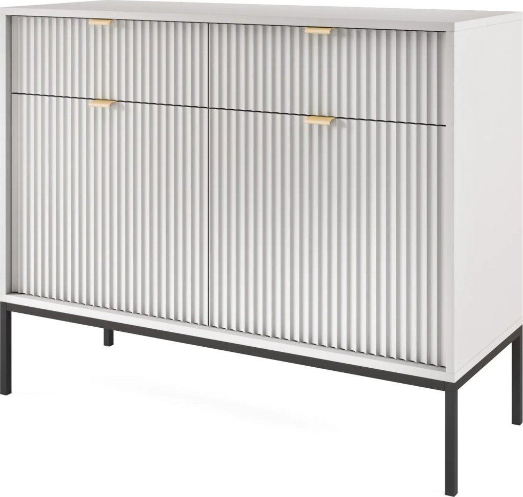PSK Komoda NEMO KSZ104, Šedá 104 cm Dekor nohou: Černé