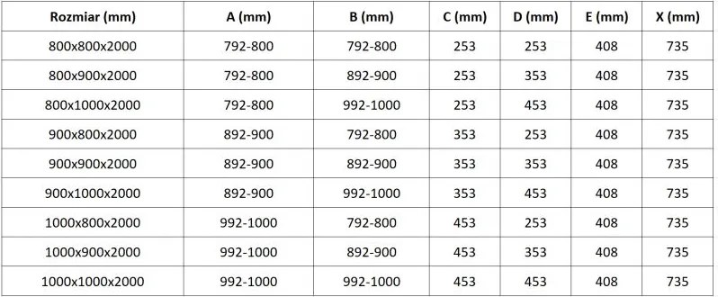 Mexen Lunar, L pravý půlkruhový sprchový kout 90 x 70 cm, 8mm čiré sklo, černý profil, 833L-090P-070L-70-00