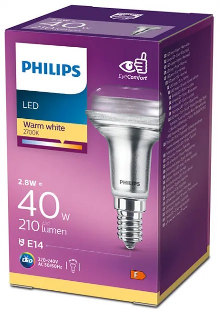 Philips ND3-40W-E14-R50 LED žárovka Philips reflektor E14 R50 2,8W 2700K