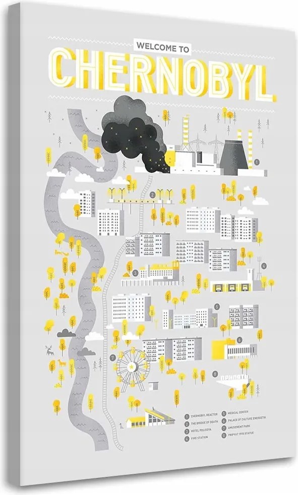 Obraz na plátně Černobyl 40x60