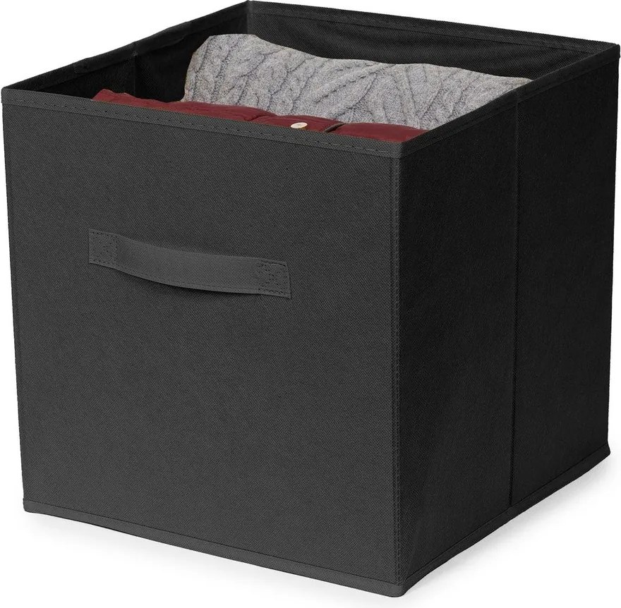 Černý látkový úložný box 31x31x31 cm – Compactor