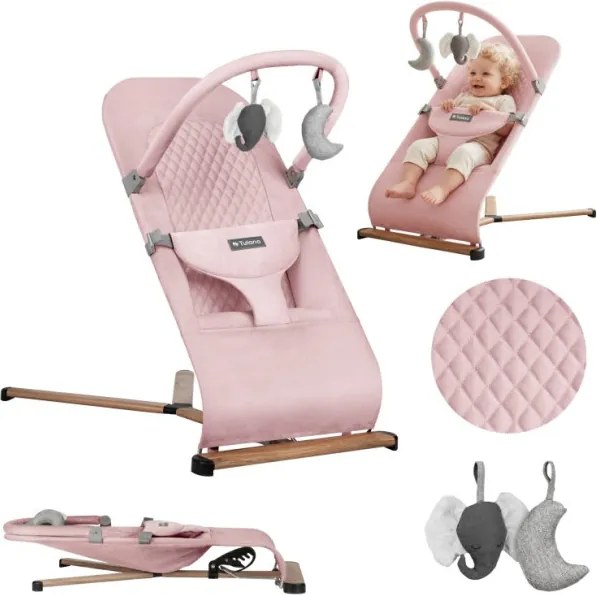 Dětské houpací křeslo Moon 30 Pink