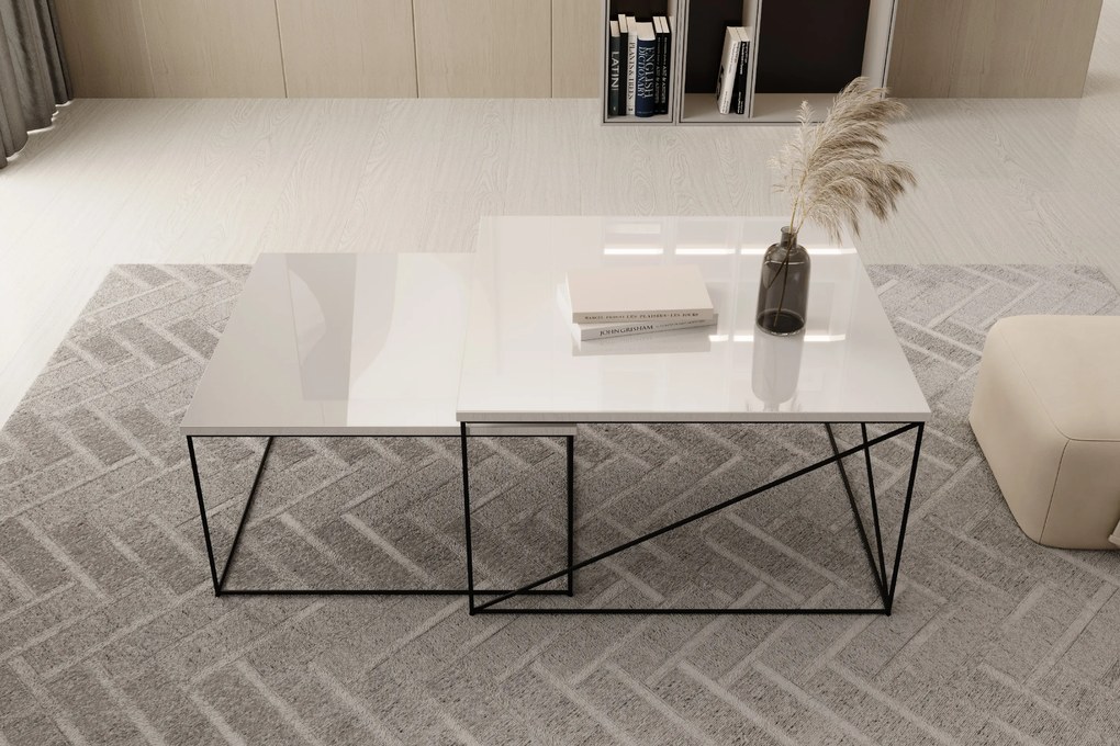 ADRK Furniture Konferenční stolek 2v1 Licco CT-LIC-B-WS