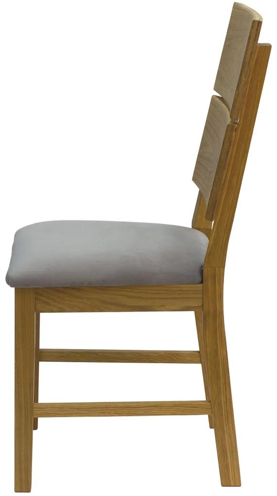 Bradop Židle KARLA dubová čalouněná Z55 | Látka: 532 - OLYMP-532