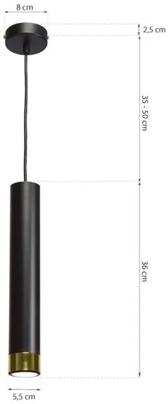 Lustr na lanku DANI 1xGU10/8W/230V