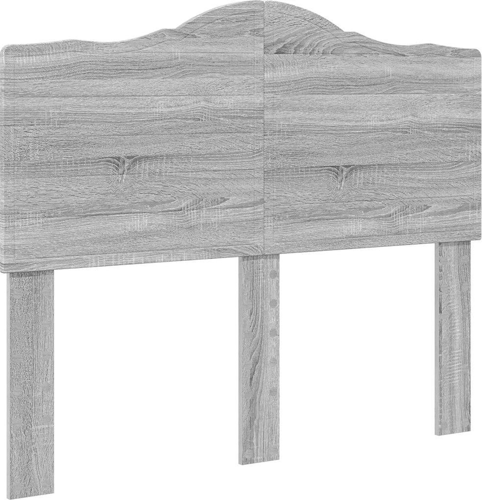 Rám postele s čelo Šedá Sonoma 120 x 190 cm Kompozitní dřevo 3413635