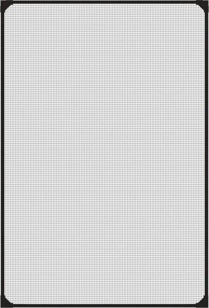 Magnetická okenní síť proti hmyzu antracitová 80 x 120 cm 153850