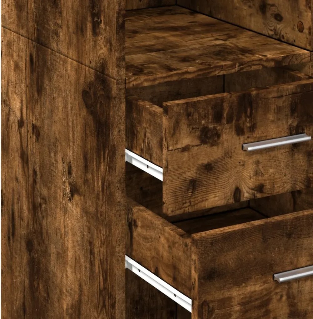 Skříň highboard kouřový dub 70 x 42,5 x 185 cm kompozitní dřevo 3281466