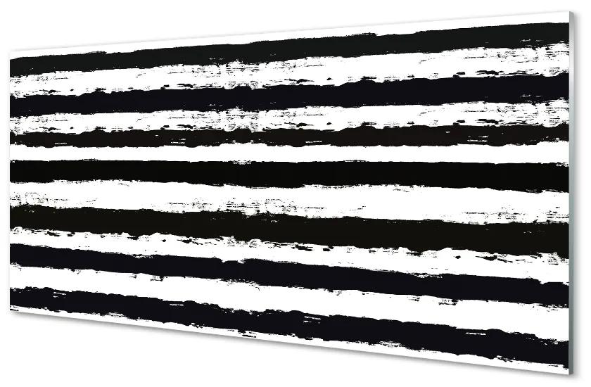 Obraz na skle Nepravidelné pruhy zebra 125x50 cm