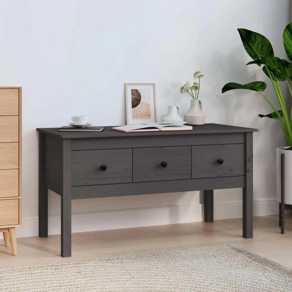 Konferenční Stolek Medově Hnědý 102X49X55 Cm Masivní Borovice - Přírodní