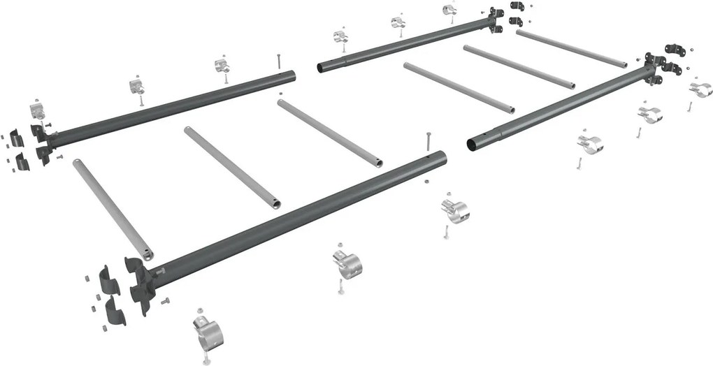 Dave Sport Venkovní sestava - MEGA BIG STREET  s houpačkovým rámem a žebřinou