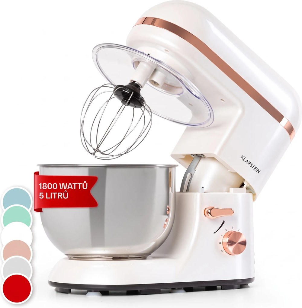 Klarstein Bella Elegance, kuchyňský robot, 1800 W, 1,7 HP, 6 stupňů, 5 l