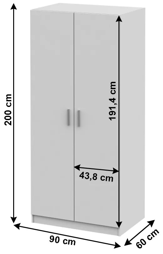 Kondela Skříň, bílá, INVITA typ 4