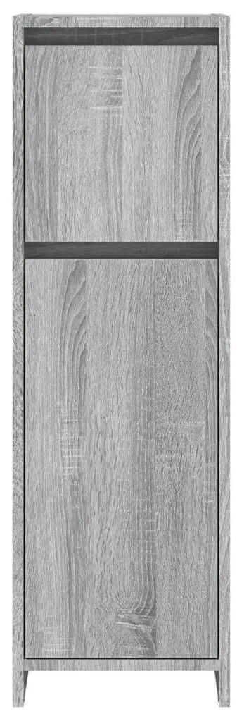 Koupelnová skříňka šedá sonoma 30x30x95 cm kompozitní dřevo - Default Title