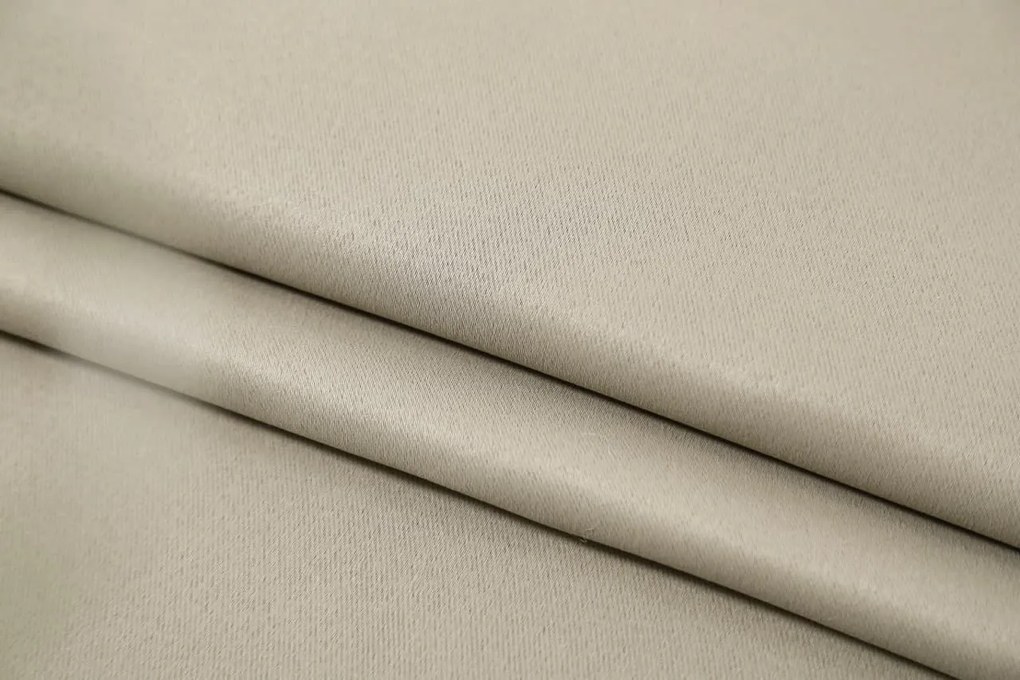 Závěs OXFORD 140x250 cm, světle béžový Zavěšení: Kovové kroužky