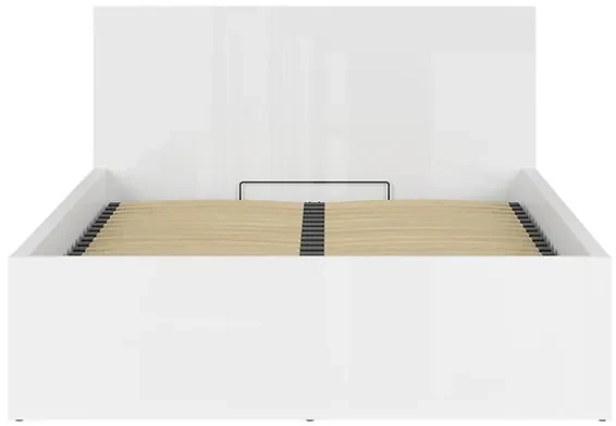 TETRIX postel s roštem LOZ/140/B, bílý lesk | BIANO