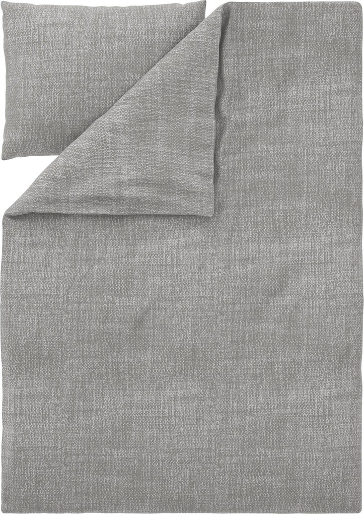 Livarno® Ložní povlečení z jemného flanelu, 140 x 200 cm, 70 x 90 cm (šedá)