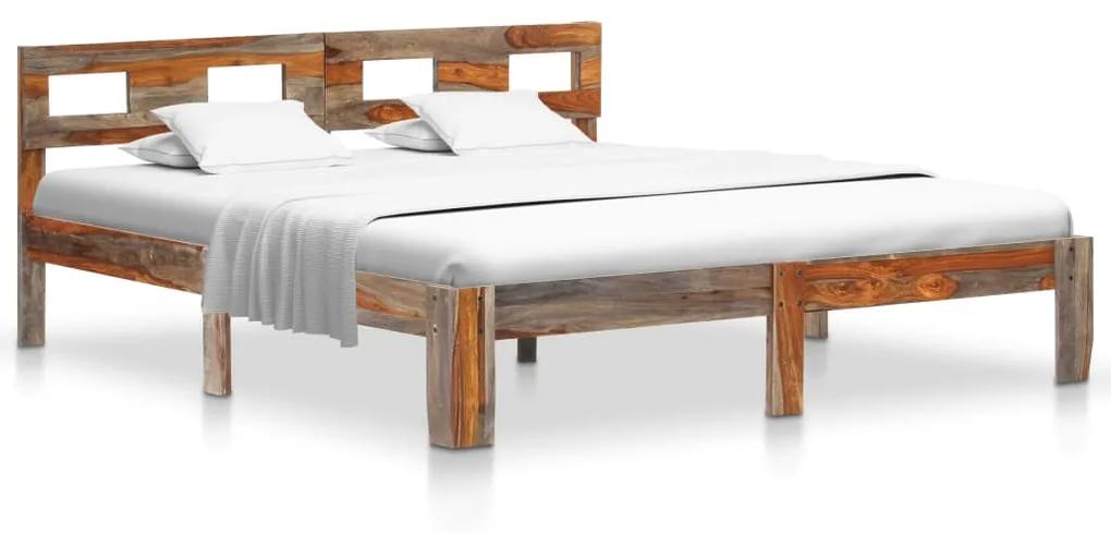 288417 vidaXL Rám postele masivní sheeshamové dřevo 160 x 200 cm
