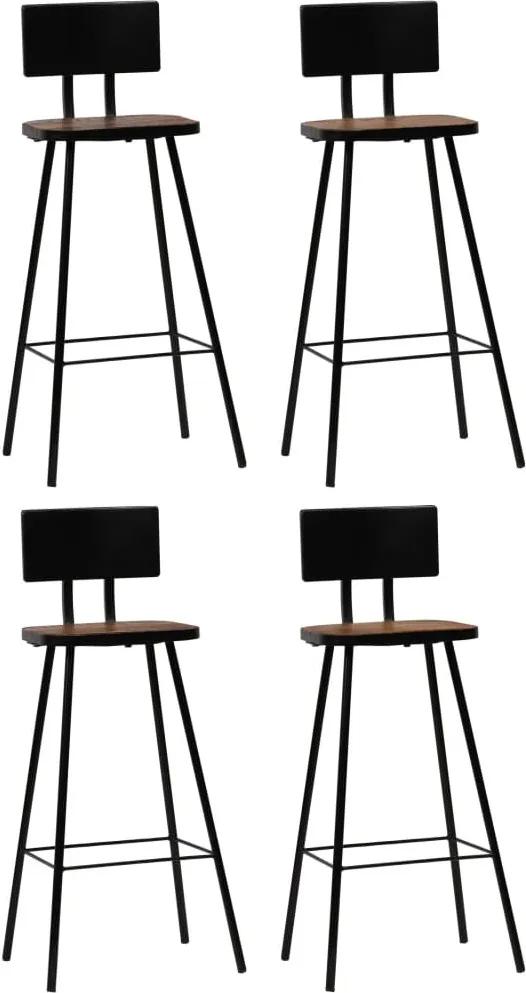 vidaXL Barové židle 4 ks masivní recyklované dřevo [245391]
