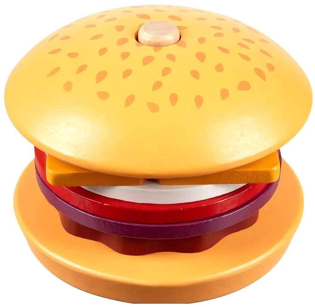 Hotové jídlo kruzzel 22673 dětský dřevěný hamburger