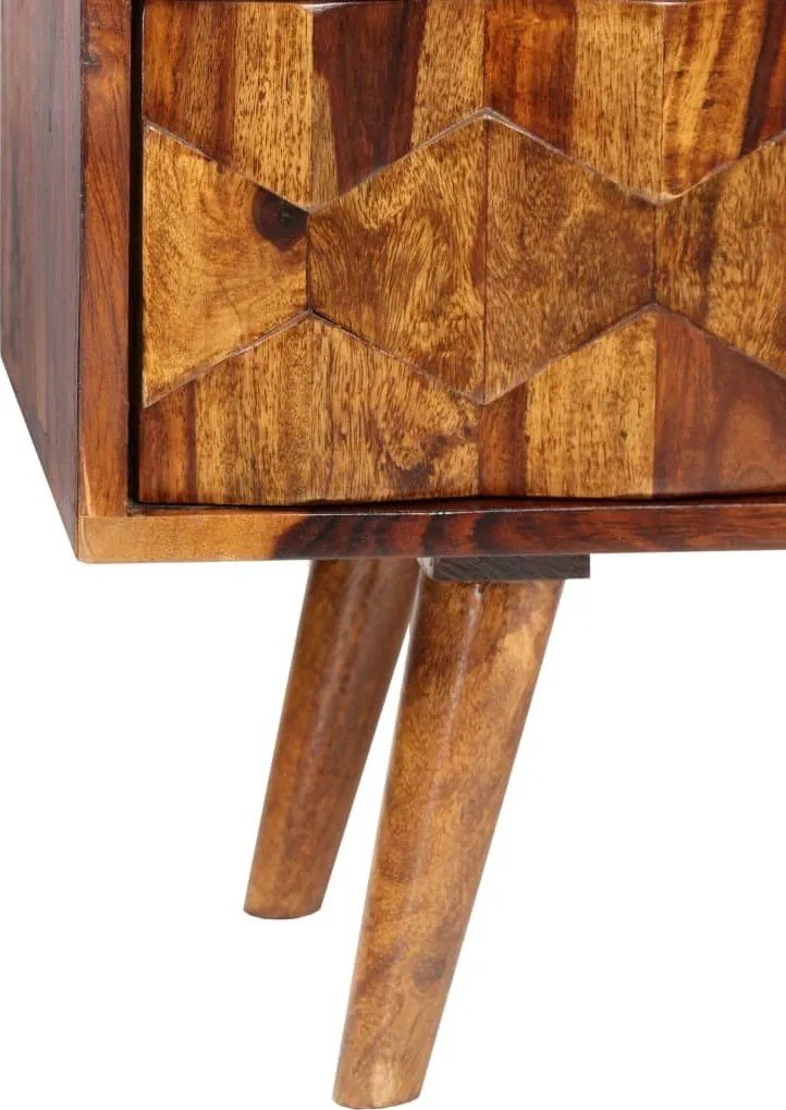 vidaXL TV stolek z masivního sheeshamového dřeva 140 x 30 x 40 cm [244683]